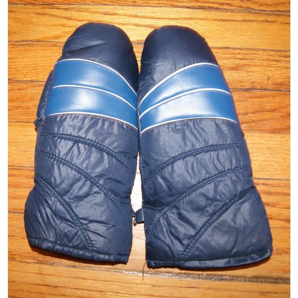 Unbranded | Accessories | Vintage 7s 80s Nylon Blue Ml Gloves Mittens ...
